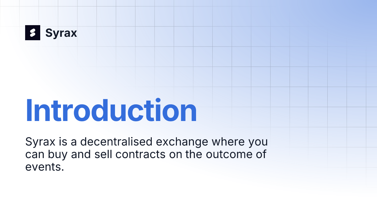 Introduction | Syrax