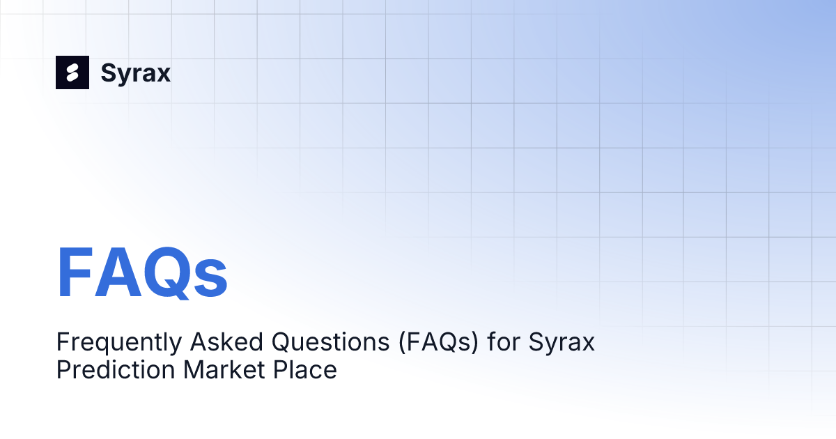 FAQs | Syrax